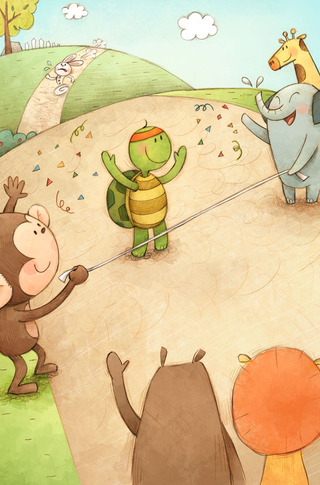 Tortoise And The Hare Finish Line